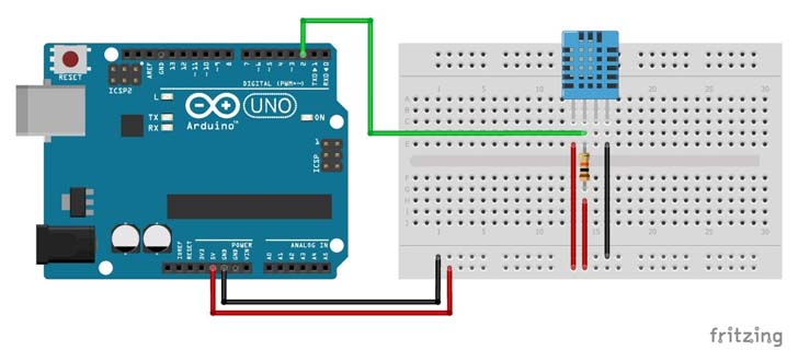 Подключение датчика DHT11 к Arduino - схема и скетч | joyta.ru